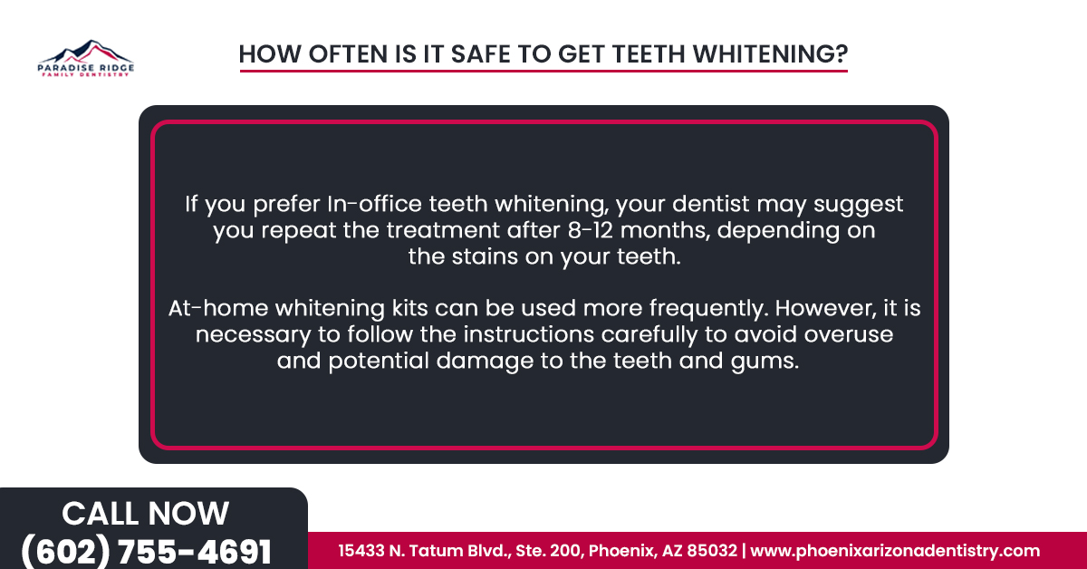 How Often Should You Whiten Your Teeth?